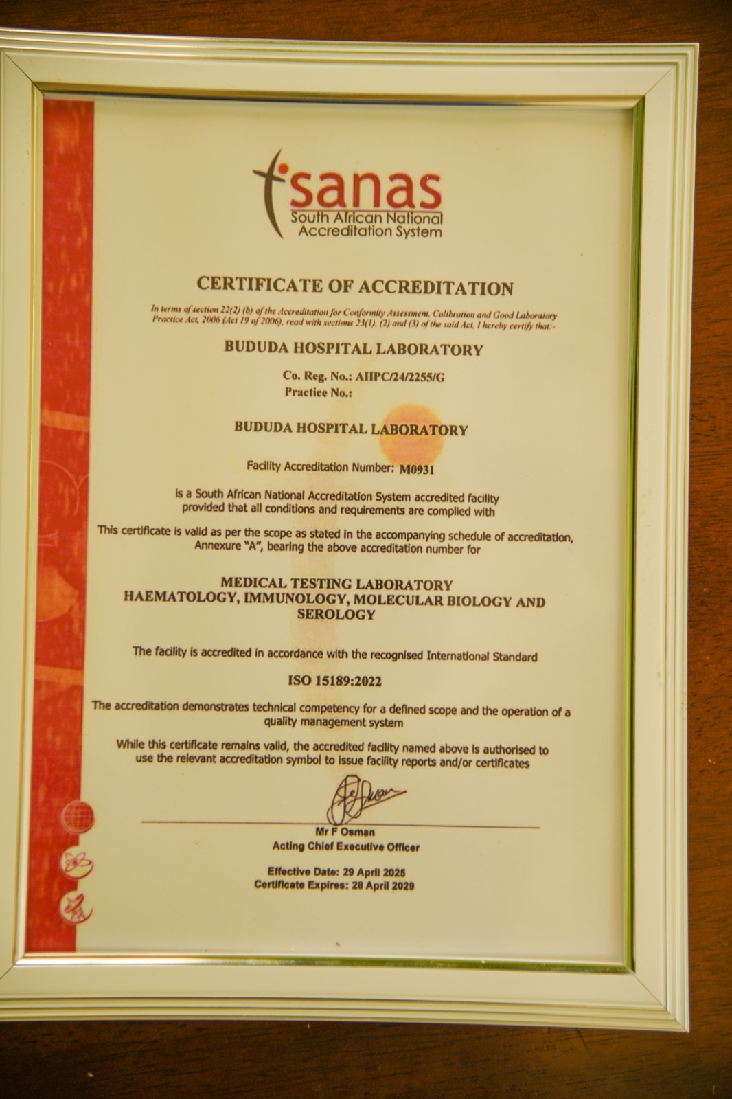 Bududa Hospital Medical Laboratory achieves International Accreditation ...
